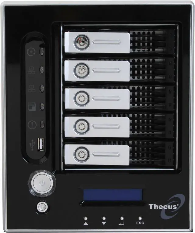Thecus N5200B PRO 5.0TB Five-bay NAS device - Newegg.com
