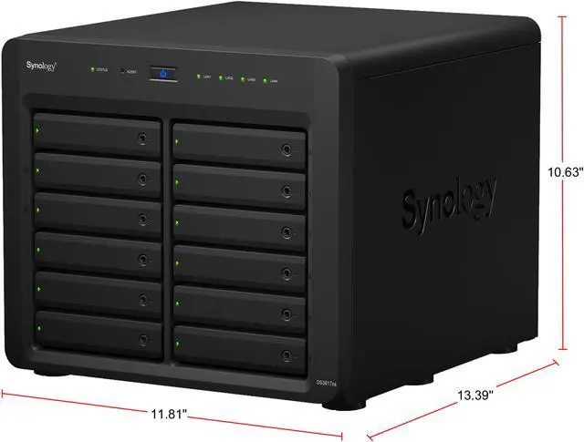 Open Box: Synology 12 Bay DS3617xs NAS Disk Station, Diskless, 16GB ...