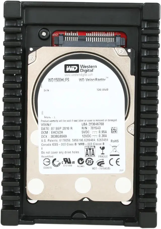 Refurbished: Western Digital WD VelociRaptor WD1500HLFS 150GB 10000 RPM ...
