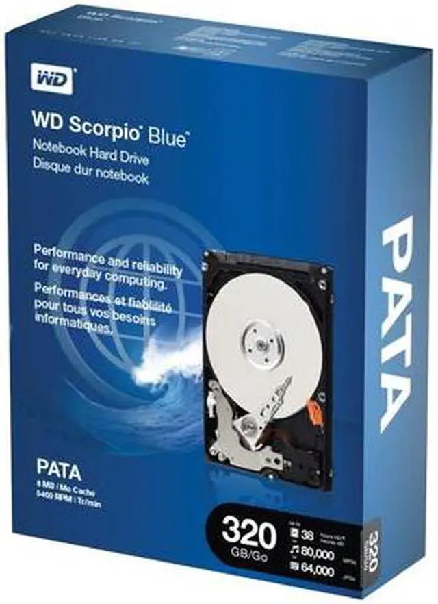 WD Scorpio Blue WDBABA3200ANC-NRSN 320GB IDE Ultra ATA133 / ATA-7 2.5 ...
