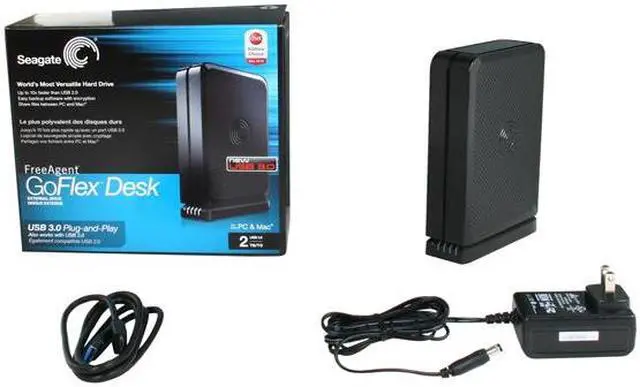 Open Box: Seagate FreeAgent GoFlex Desk 2TB USB 3.0 3.5" USB 3.0 Kit ...