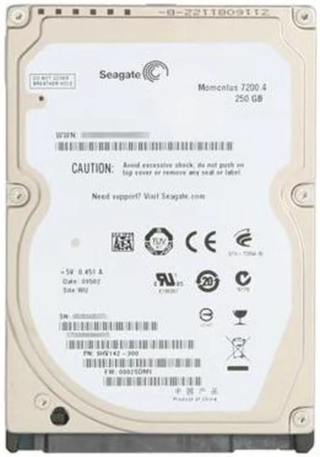 Refurbished: Seagate Momentus 7200.4 ST9250410AS 250GB 7200 RPM 16MB ...