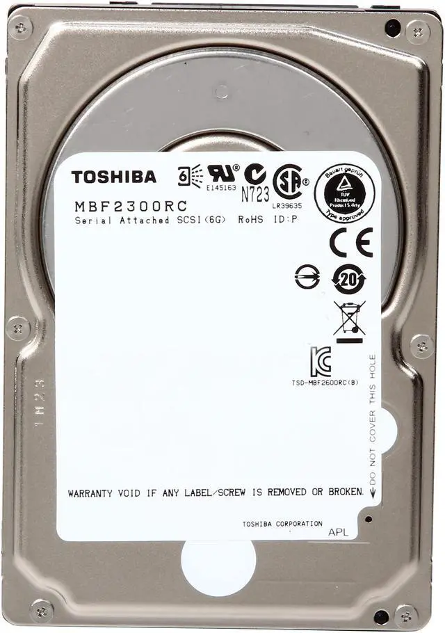 Refurbished: TOSHIBA MBF2300RC 300GB 10025 RPM 16MB Cache SAS 6Gb/s 2.5 ...