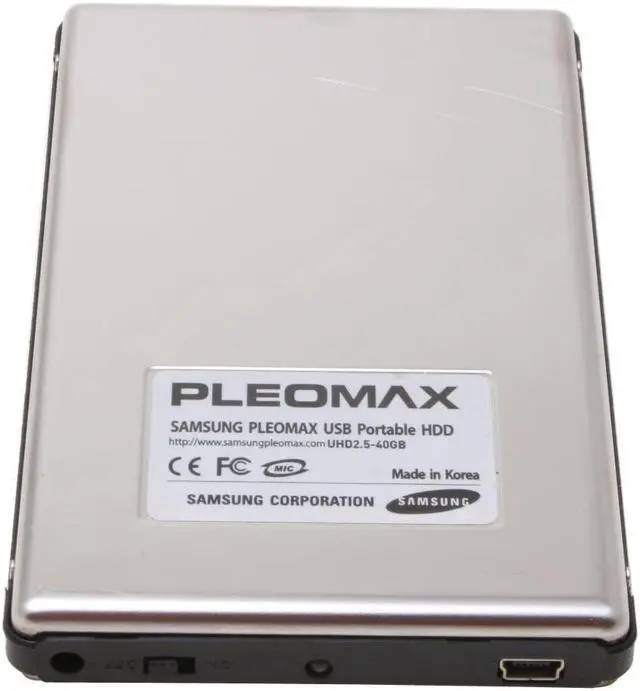 SAMSUNG PLEOMAX 40GB USB 2.0 2.5" External Hard Drive - Newegg.com