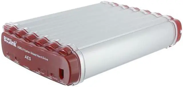 BUSlink 500GB USB 2.0 3.5" 128Bit Encryption External Hard Drive Pre ...