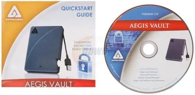 Apricorn 250gb Portable Hard drive w/password protection & 128 BIT AES ...