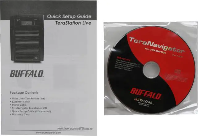 BUFFALO HS-DH1.0TGL/R5 TeraStation Live Multimedia Storage Server ...