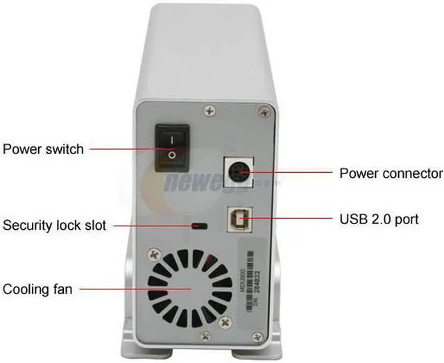 Fantom Drives G-Force MegaDisk 500GB USB 2.0 3.5" External Hard Drive ...