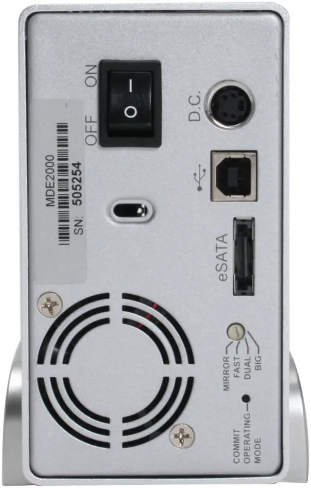 Fantom G-Force MegaDisk MDE1500 1.5TB USB 2.0 / eSATA 2 Disk RAID Array ...