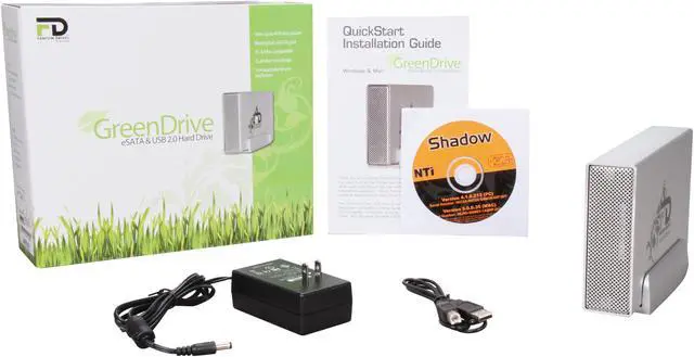 Open Box: Fantom Drives GreenDrive 2TB USB 2.0 / eSATA 3.5" External ...