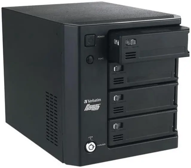 Verbatim PowerBay 2TB USB 2.0 / Firewire800 / eSATA Quad RAID w/4 ...
