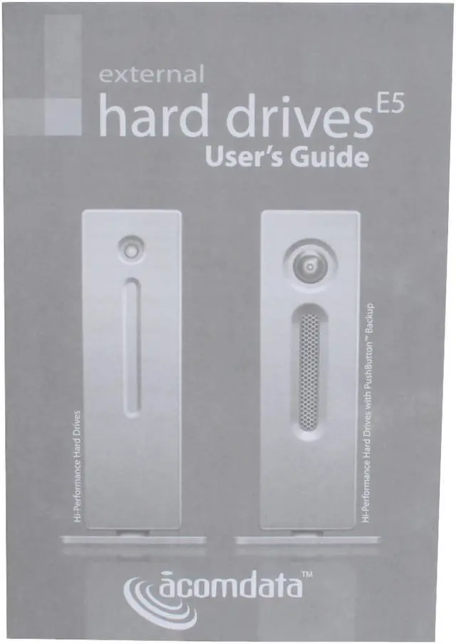 acomdata E5 320GB 7200 RPM 3.5" Firewire400 External Hard Drive Model ...