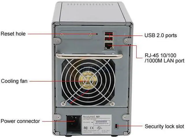 Infrant ReadyNAS NV RNV1-S2-X425, 1.0TB with 4 x 250GB pre-installed ...