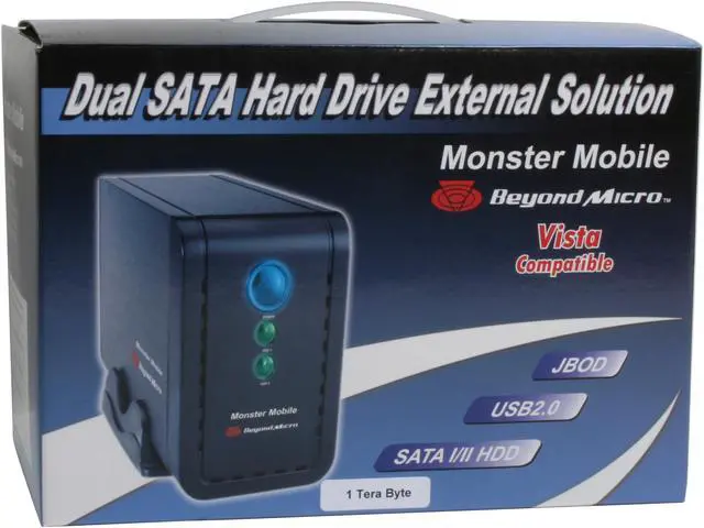 Beyond Micro Monster Mobile 1TB USB 2.0 3.5" External Hard Drive (Free ...
