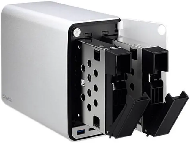 Refurbished: Shuttle OMNINAS KD20 NAS 2Bay USB3.0 256MB 1Gb Supports up ...