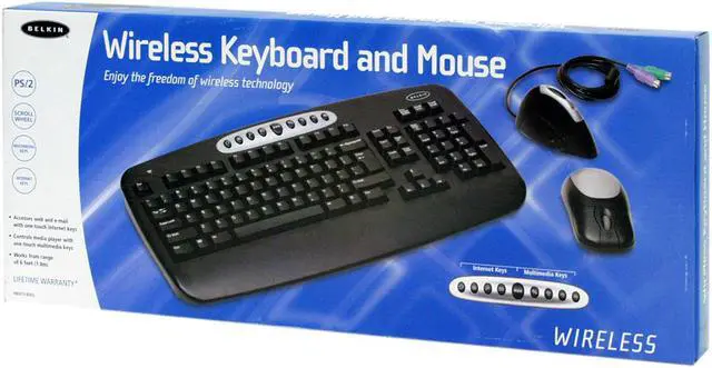 Open Box: BELKIN F8E815-BNDL Black RF Wireless Keyboard - Newegg.com