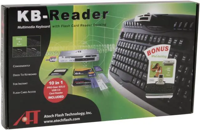 AFT Multimedia Keyboard with Card Reader and dock for iPod Model ...