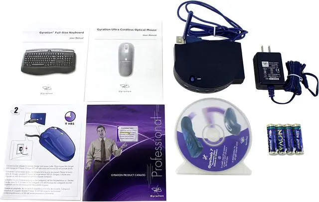 Open Box: Gyration GP3200-001 Black RF Wireless Ultra Professional ...