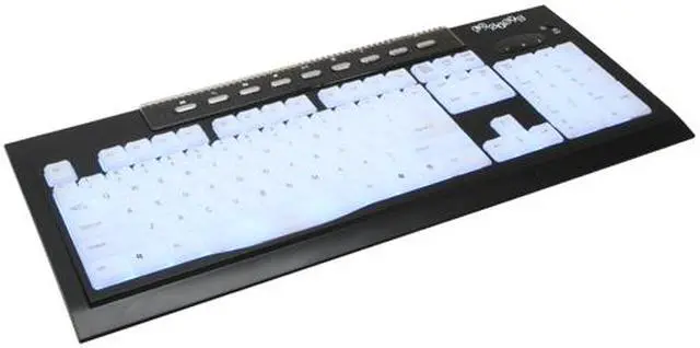 LOGISYS Computer KB606BK 2-Tone Wired ILLUMINATED Keyboard - Newegg.com