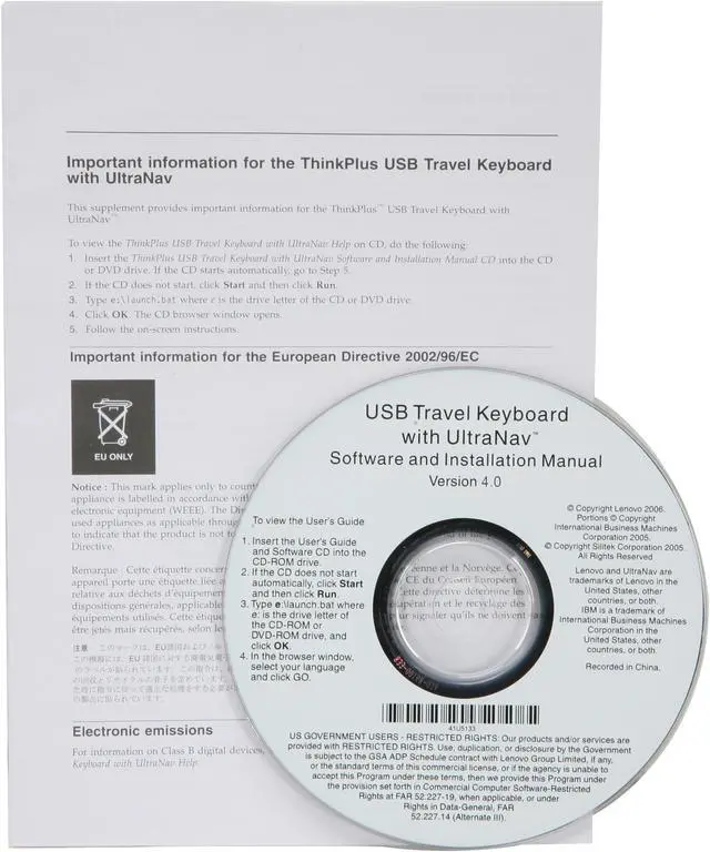 Lenovo 31P9490 Wired Keyboard with UltraNav - Newegg.com