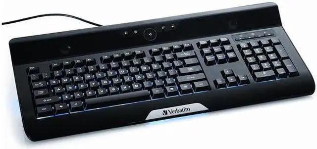 Verbatim 96668 Black Wired Speaker Keyboard - Newegg.com