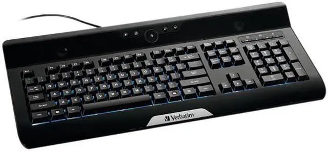 Verbatim 96668 Black Wired Speaker Keyboard - Newegg.ca