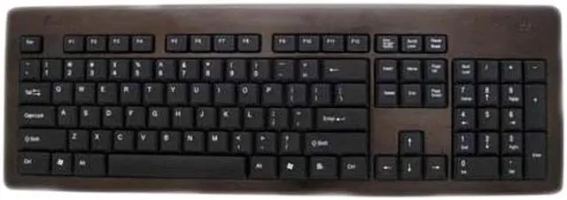 Impecca KBB102 Espresso Wired Bamboo Designer Keyboard - Newegg.com