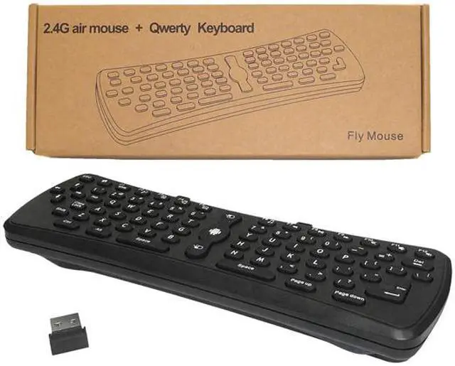 VIBE Air Mouse + QWERTY Keyboard G220 Black RF Wireless Keyboard and ...