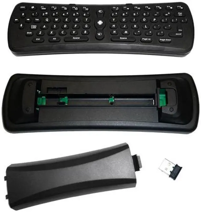 VIBE Air Mouse + QWERTY Keyboard G220 Black RF Wireless Keyboard and ...