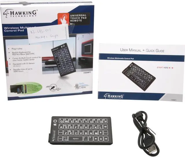 Hawking HWMP1 Black RF Wireless Multimedia Control Pad - Newegg.com