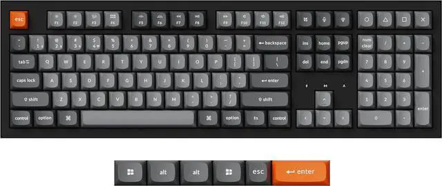 Keychron K10 Max RGB Hot-swappable Wireless Mechanical Keyboard(K10M-H1) - Newegg.com