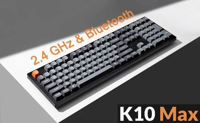 Keychron K10 Max RGB Hot-swappable Wireless Mechanical Keyboard(K10M-H1) - Newegg.com