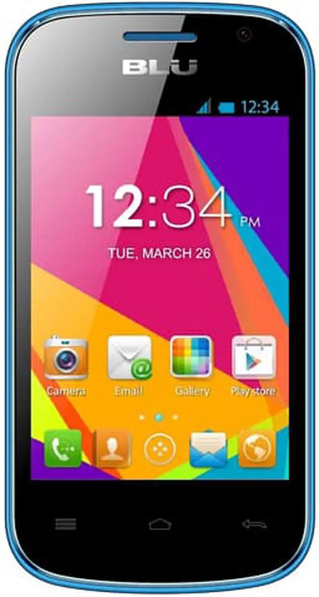 BLU Dash Jr D141w Unlocked DS 3.5" Phone Android with Front Camera D141 ...