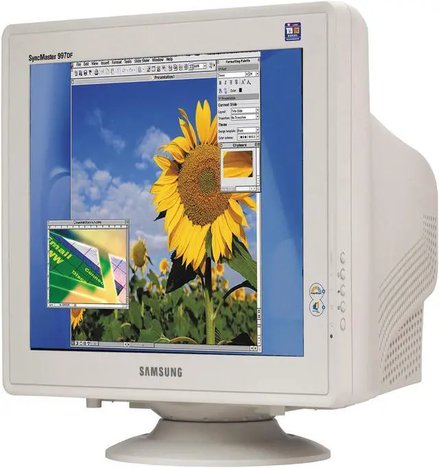 SAMSUNG 997DF-Ivory Ivory 19" CRT Monitor 0.20mm Dot Pitch D-Sub ...