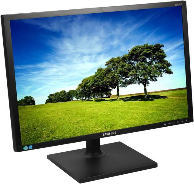 SAMSUNG S24C450BW Matte Black 24" 5ms Widescreen LED Backlight LCD ...
