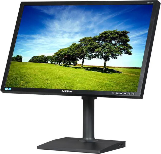 SAMSUNG Matte S24C650DW Black 24" 5ms PLS Widescreen LED Backlight LCD ...