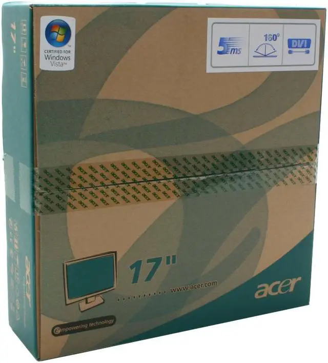 Acer 17" TFT LCD SXGA LCD Monitor 5 ms D-Sub, DVI-D AL1717Fbd - Newegg.com