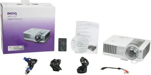 BenQ MP512ST DLP Short-Throw Projector with HDMI Input and Built-in ...