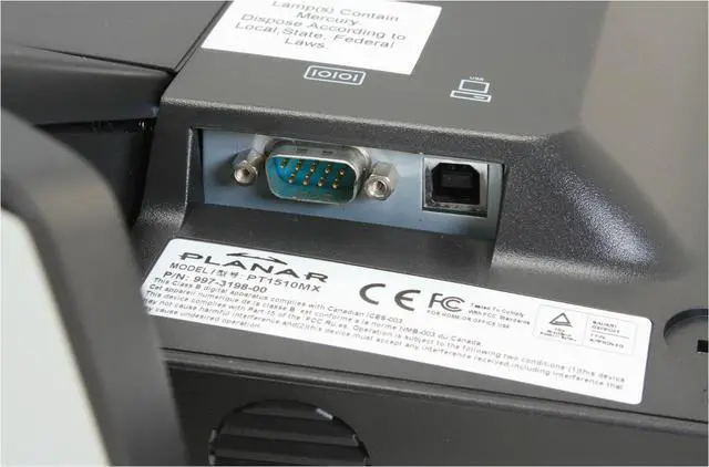 PLANAR PT1510MX Black 15" Dual serial/USB 5-wire Resistive Touchscreen ...