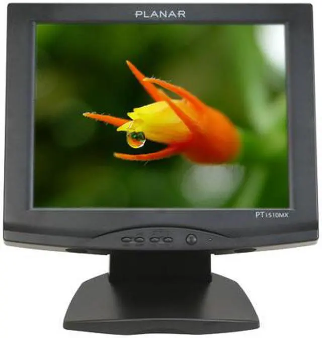 PLANAR PT1510MX Black 15" Dual serial/USB 5-wire Resistive Touchscreen ...