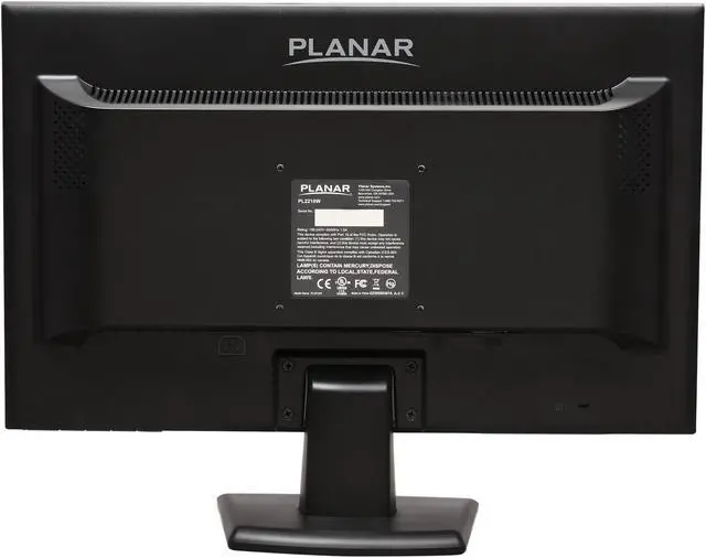 PLANAR 22" TFT LCD LCD Monitor 5 ms D-Sub, DVI-D 997-6498-00 PL2210W ...