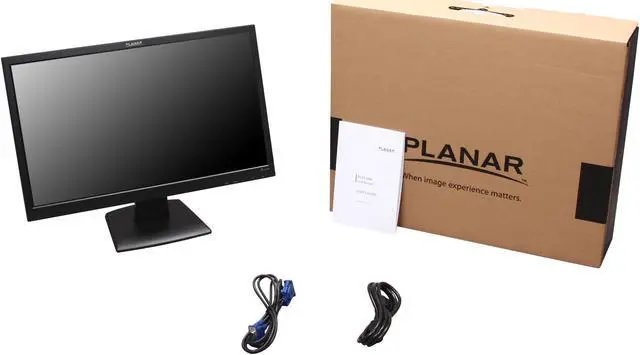 PLANAR 22" TFT LCD LCD Monitor 5 ms D-Sub, DVI-D 997-6498-00 PL2210W ...