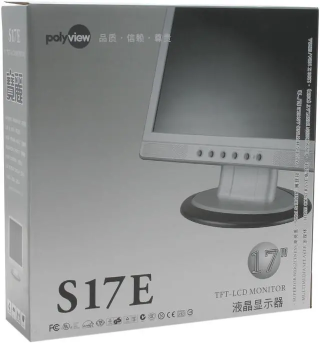 Polyview 17" Active Matrix, TFT LCD SXGA LCD Monitor 8 ms S17E - Newegg.com