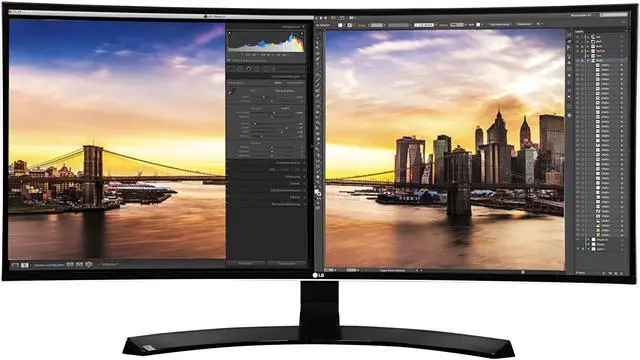 Open Box: LG 34UC88 34" Curved FreeSync IPS Monitor 3440 x 1440 WQHD 21 ...