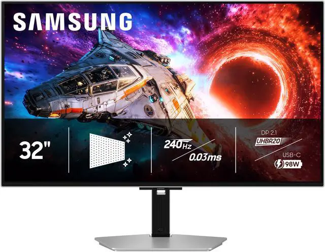 SAMSUNG Odyssey 32 inch UHD 4K 240Hz AMD FreeSync Premium Pro (Adaptive ...