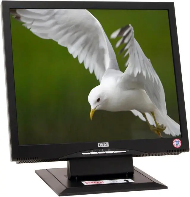 CTX 17" Active Matrix, TFT LCD SXGA LCD Monitor 8 ms D-Sub S761A-1 ...