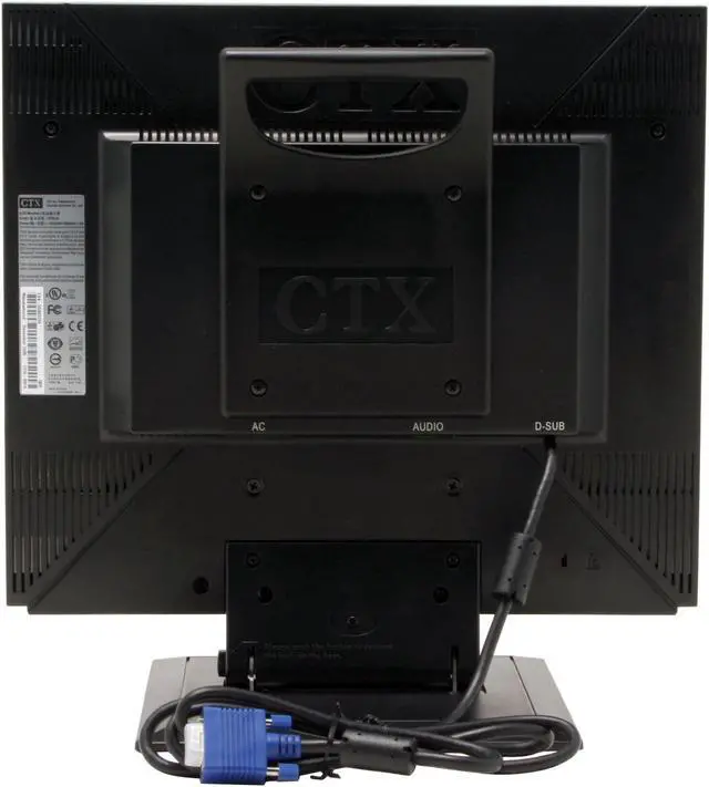 CTX 17" Active Matrix, TFT LCD SXGA LCD Monitor 8 ms D-Sub S761A-1 ...