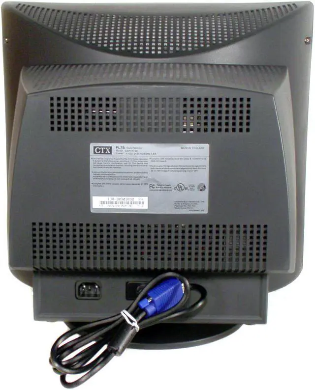 Open Box: CTX PL7B/Black Black 17" CRT Monitor - Newegg.com