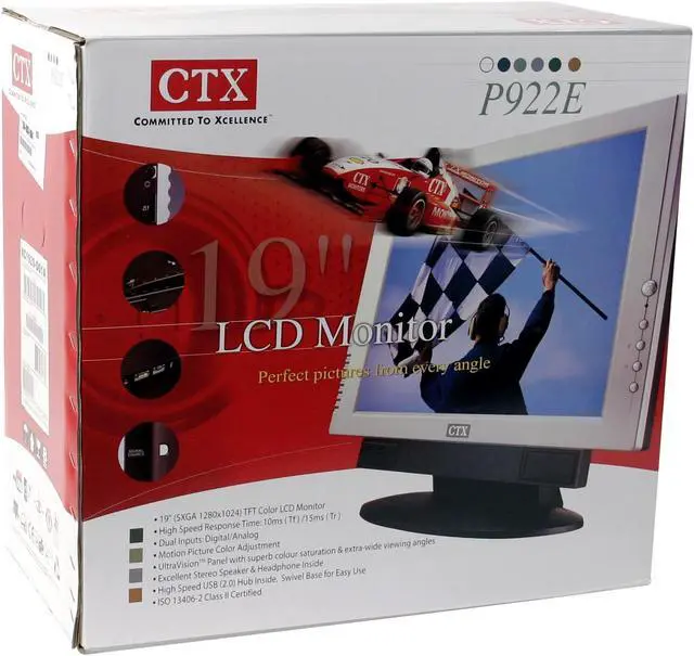 CTX 19" Active Matrix, TFT LCD SXGA LCD Monitor 25 ms P922E - Newegg.com