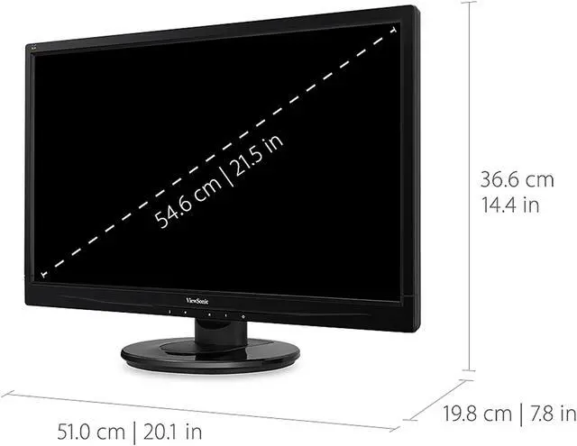 Open Box: ViewSonic VA2246MH-LED 22" (Actual size 21.5") Full HD 1920 x ...